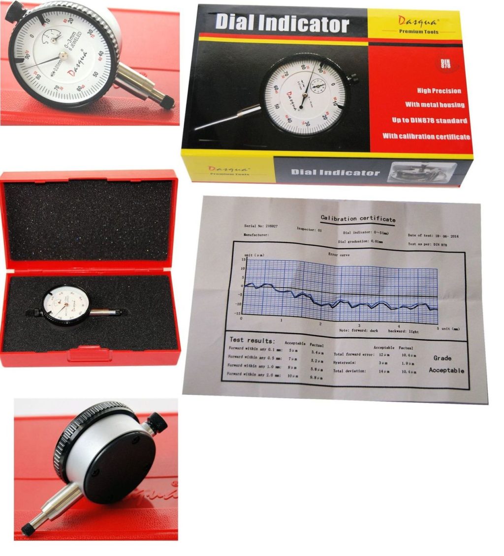 Dasqua Small 40mm High Precision Dial Gauge 0-3mm X 0.01mm- SORRY OUT ...