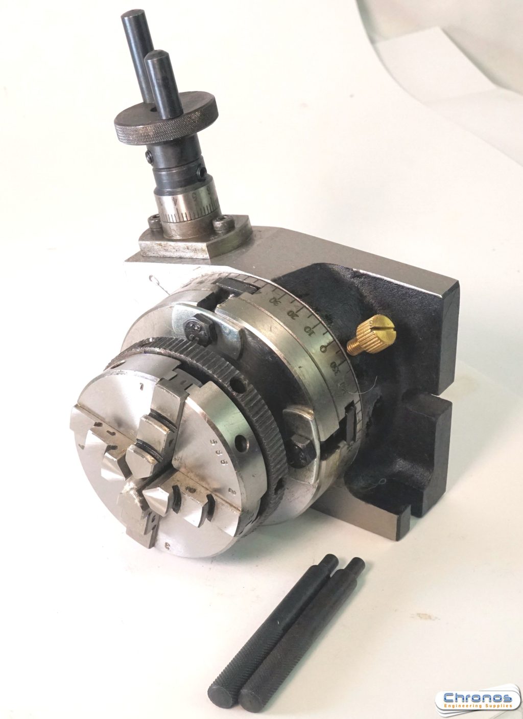 3 Inch Rotary Table With 65mm 4 Jaw Self Centering Chuck And Clamping ...