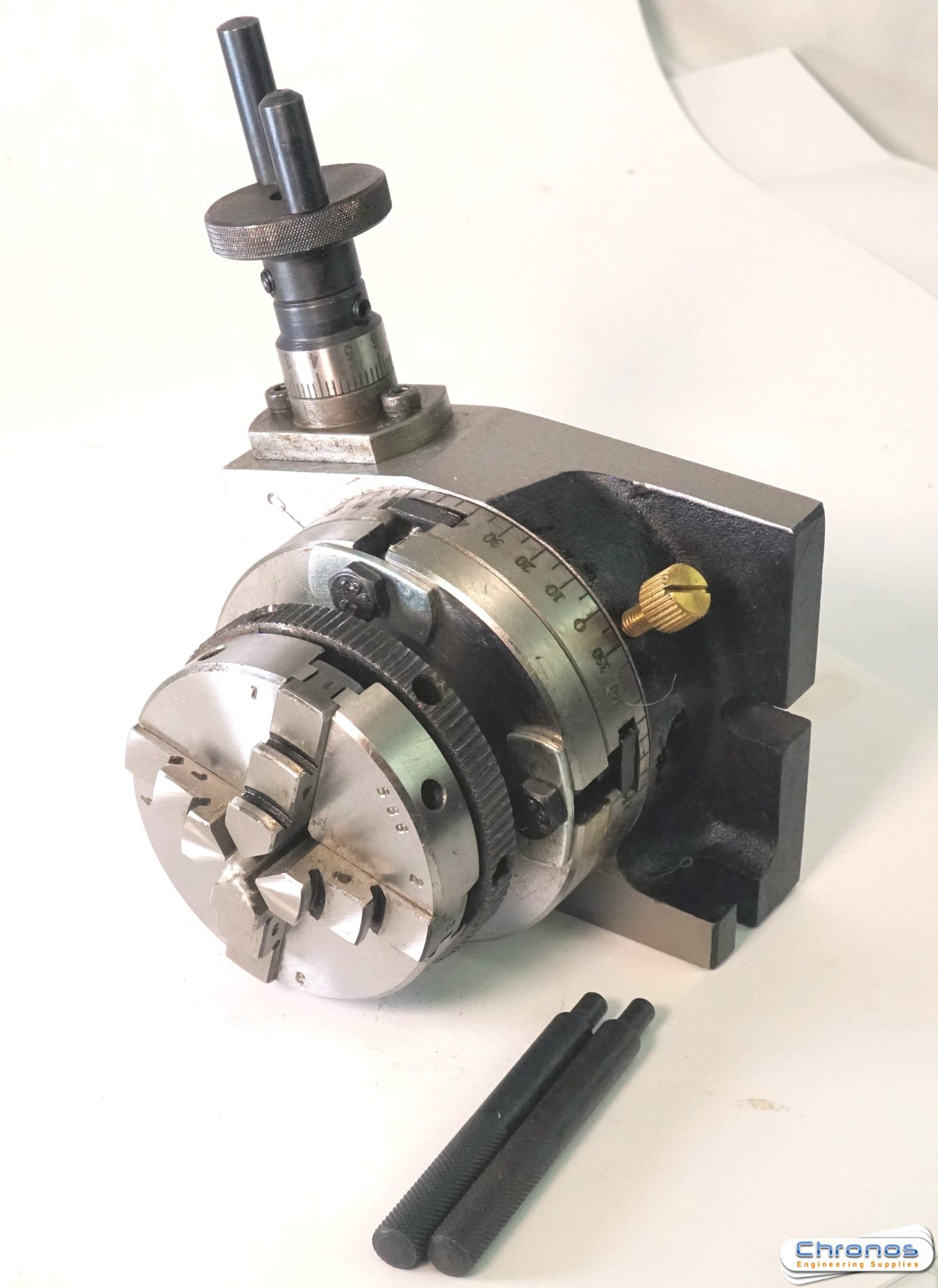 3 Inch Rotary Table With 65mm 4 Jaw Self Centering Chuck And Clamping ...