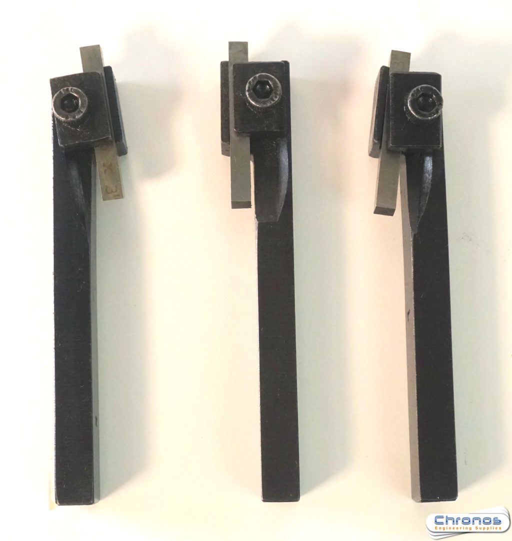 Set Of Three 1/2 Square Turning Tools - Chronos Engineering Supplies