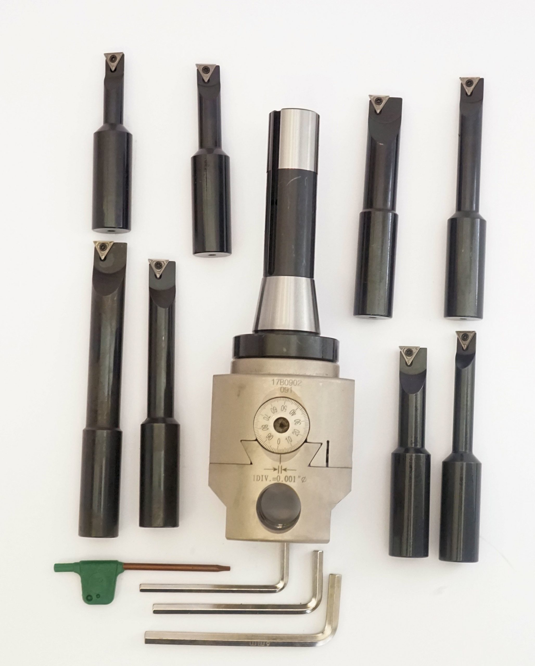 New 3 Inch Indexable Boring Head R8 With 8 Indexable Boring Bars SORRY ...