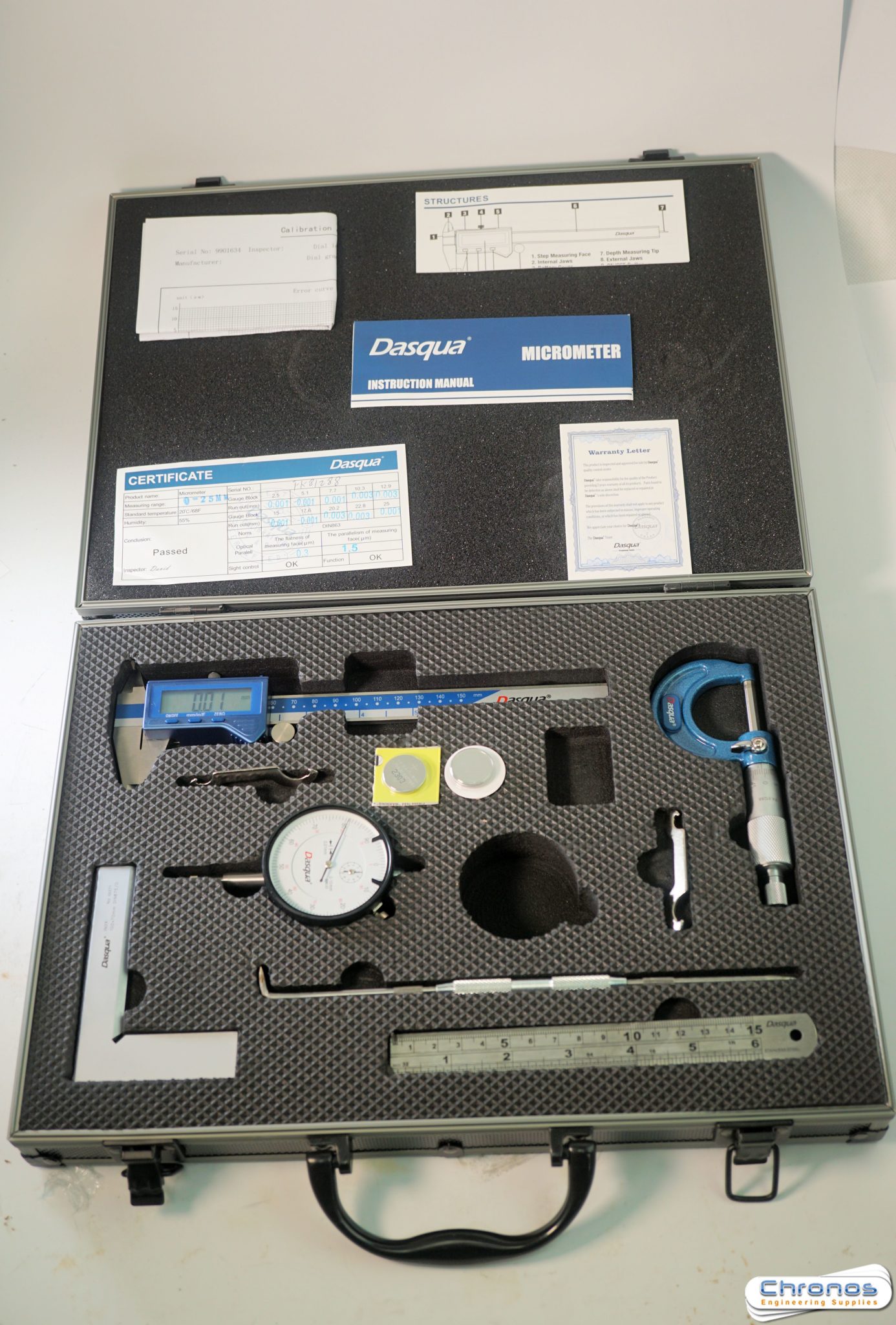 Dasqua 6pc Premium Precision Measuring Set 2210-8210 - Chronos ...
