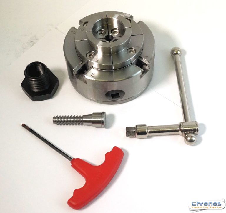 SCT 4 Jaw Geared Scroll Chuck Set 95mm 1 Inch X 8 TPI And M33 Thread ...