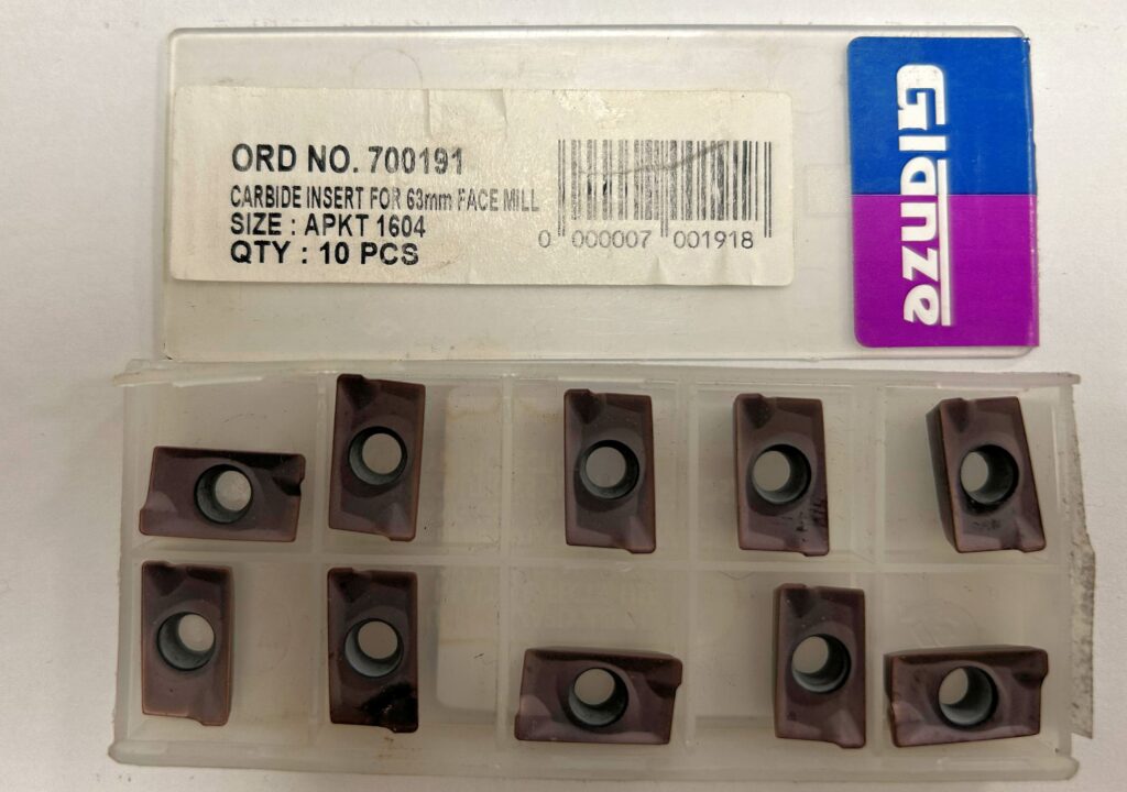 Set Of 10 Spare APKT1604 Inserts - Chronos Engineering Supplies