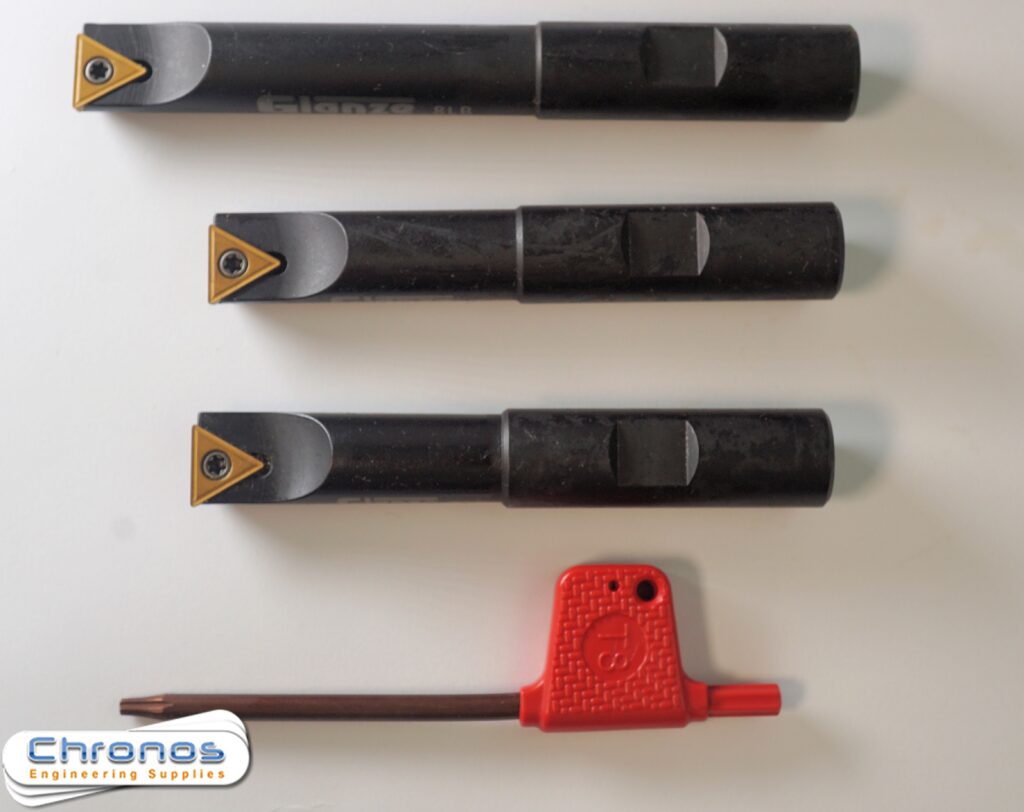 Set Of 3 1/2 "Dia Indexable Boring Bars - Chronos Engineering Supplies