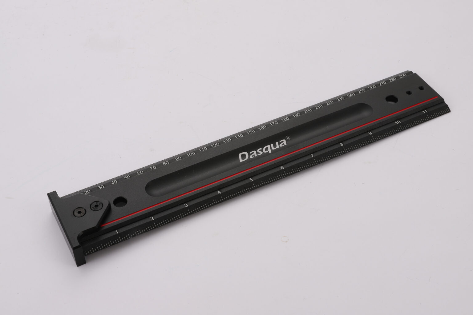 Dasqua Black-Red Plus Measuring Ruler With Hook-Stop 12" / 300 Mm 1804 ...