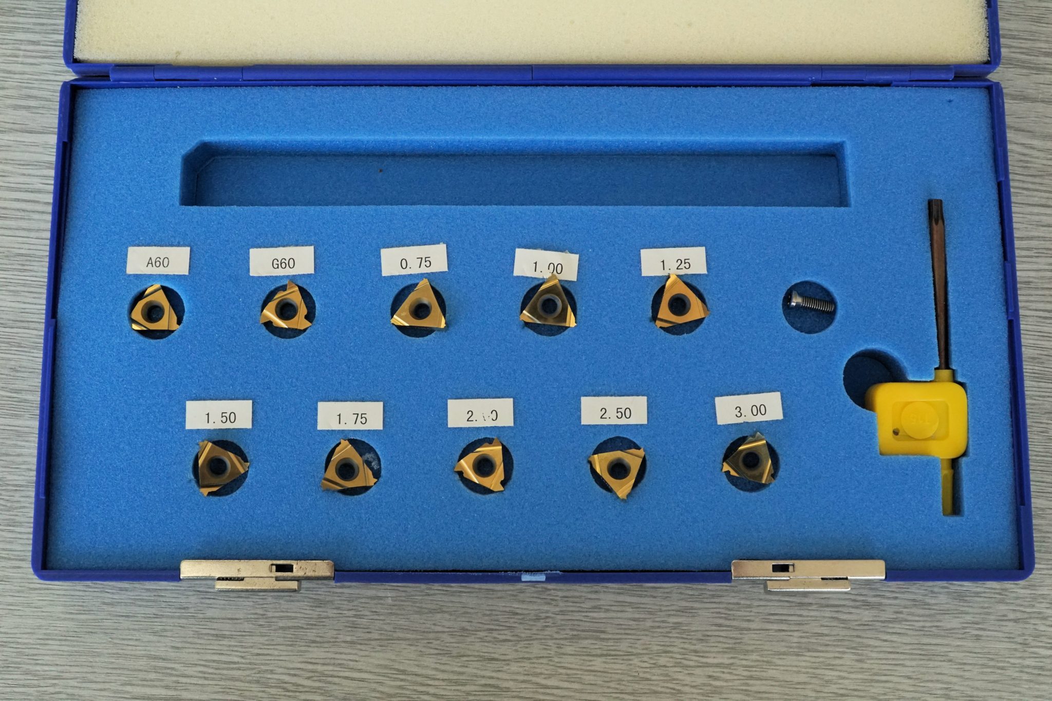 Spare Inserts For Set Of Metric External Threading Tools 16mm Shank ...