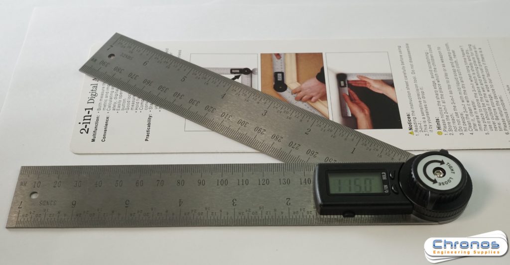 2 IN 1 Digital Angle Gauge Protractor - Chronos Engineering Supplies