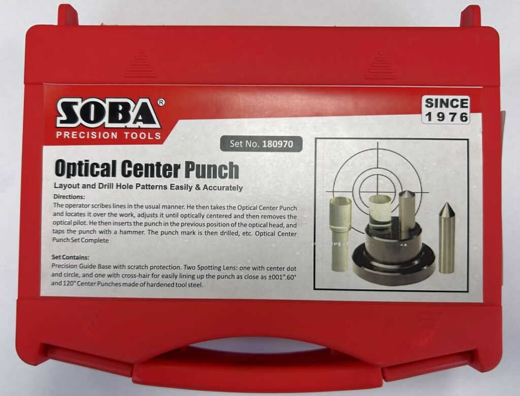 Optical Centrepunch Set - Chronos Engineering Supplies
