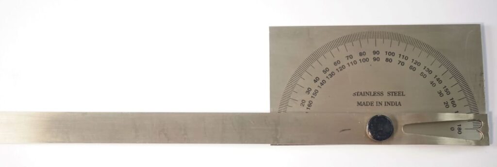Rectangular Head Protractor - Chronos Engineering Supplies