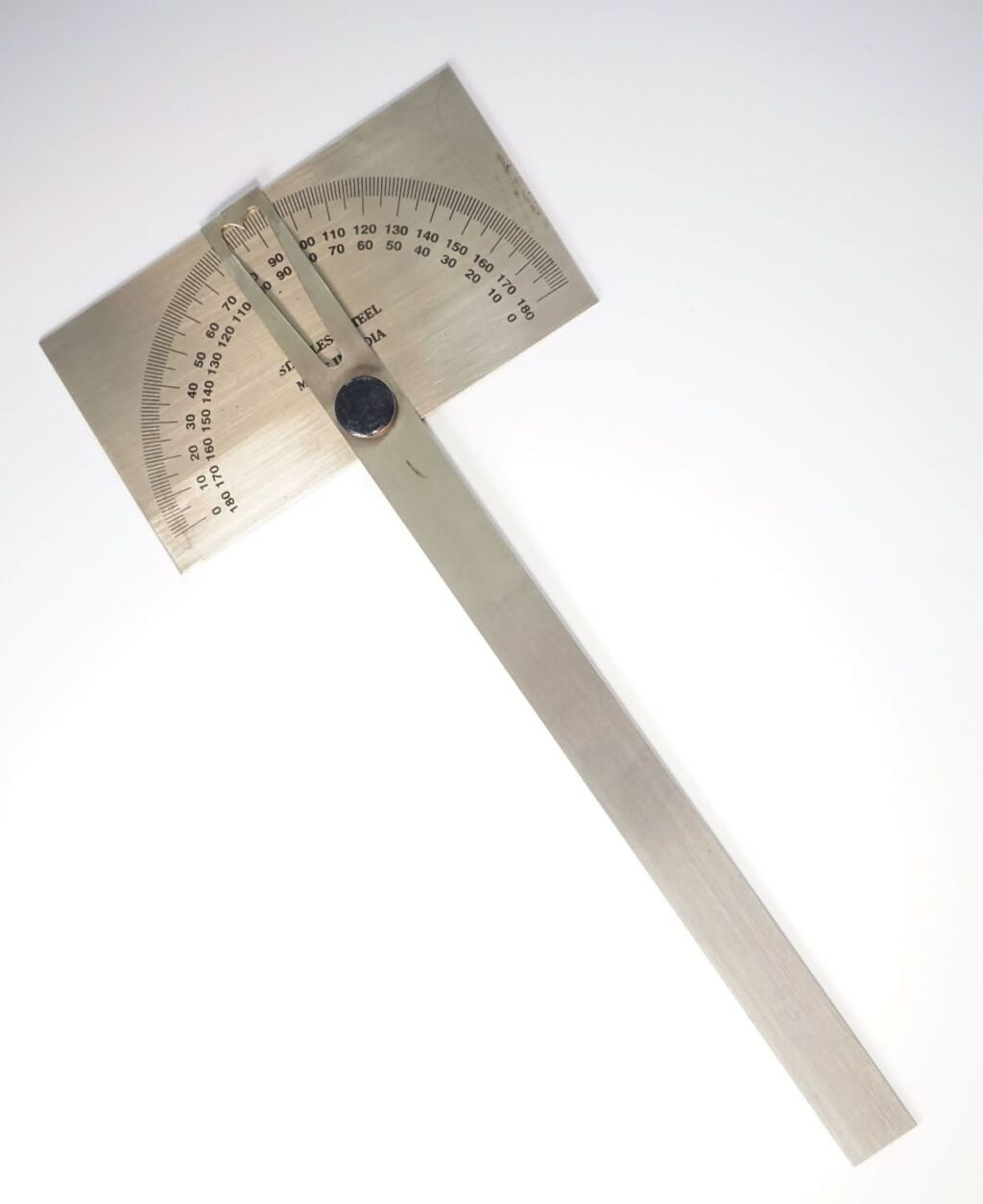 Rectangular Head Protractor - Chronos Engineering Supplies