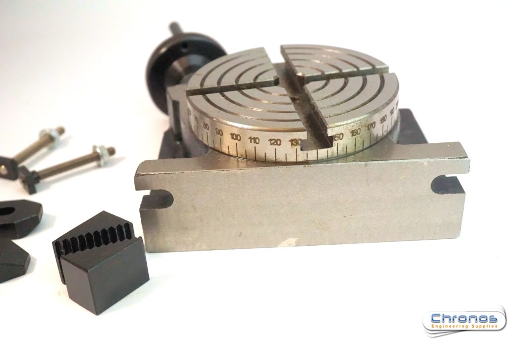 ROT1 - 4 Inch Rotary Table With 70mm 4 Jaw Chuck - Chronos Engineering ...