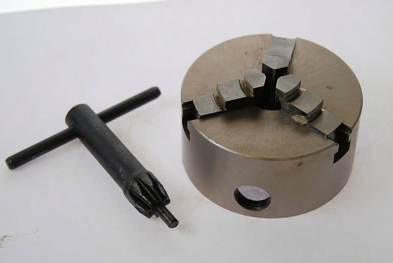 New 70 mm 3 Jaw Scroll Chuck 14 mm Thread | Chronos Engineering Supplies