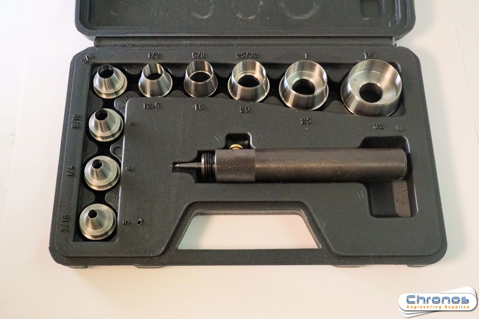 10 Pc Wad Punch Set SORRY OUT OF STOCK - Chronos Engineering Supplies